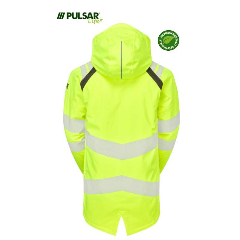 PULSAR Life Ladies Insulated Hi Vis Waterproof Parka Jacket LFE968