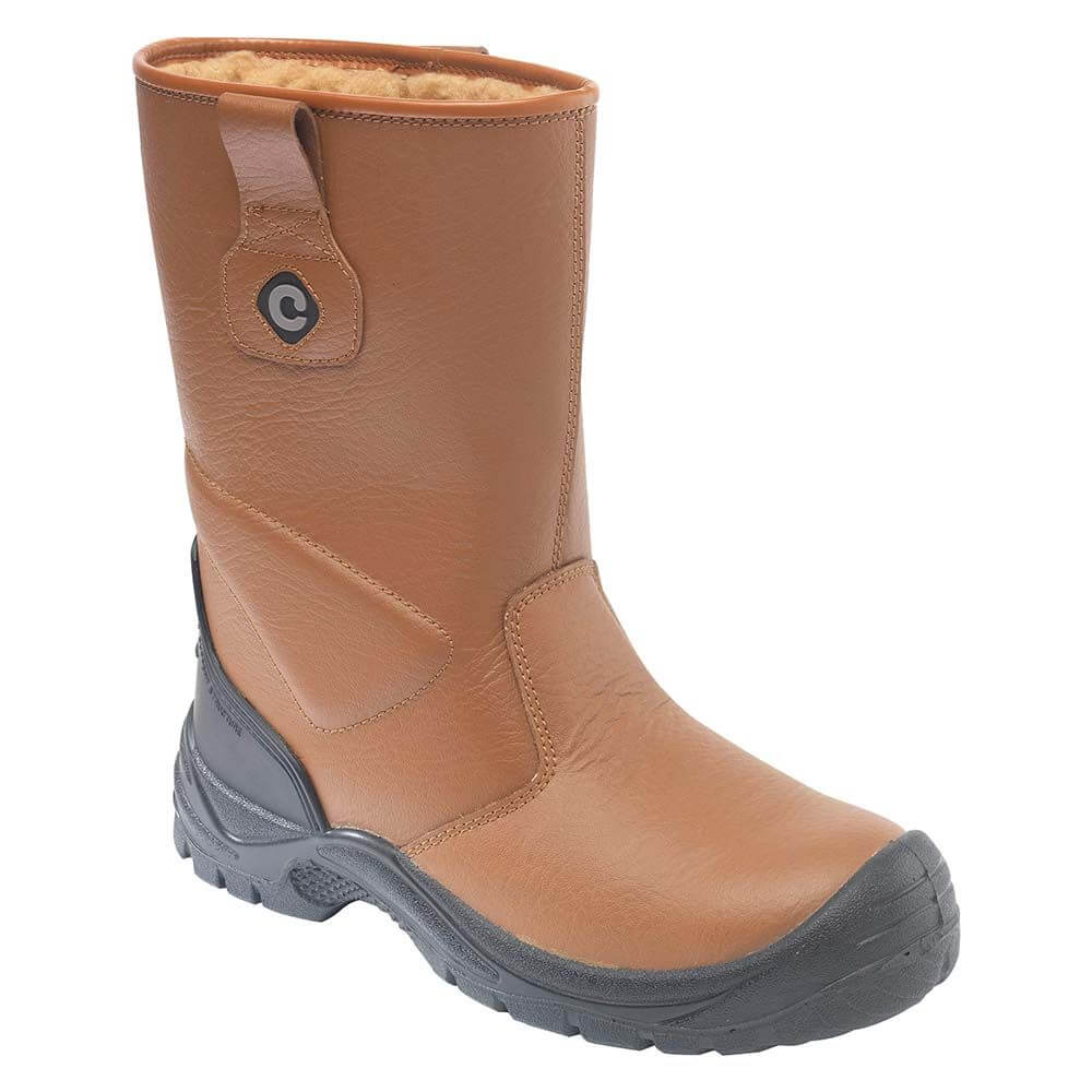 Contractor 118Scm Tan Safety Rigger Boots