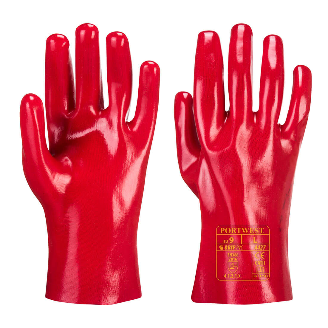 Portwest A427 PVC Gauntlet Gloves