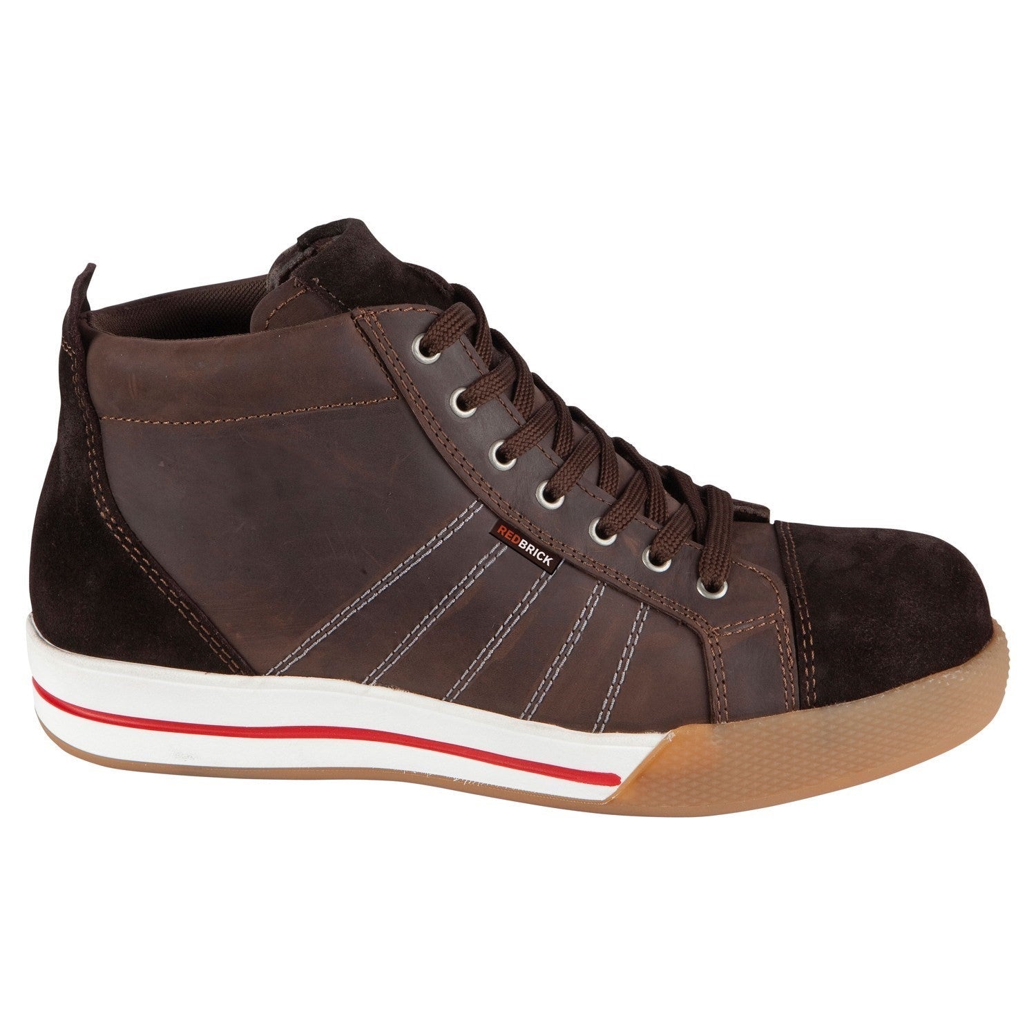 Red Brick Smaraged Brown S3 Work Boots Mens
