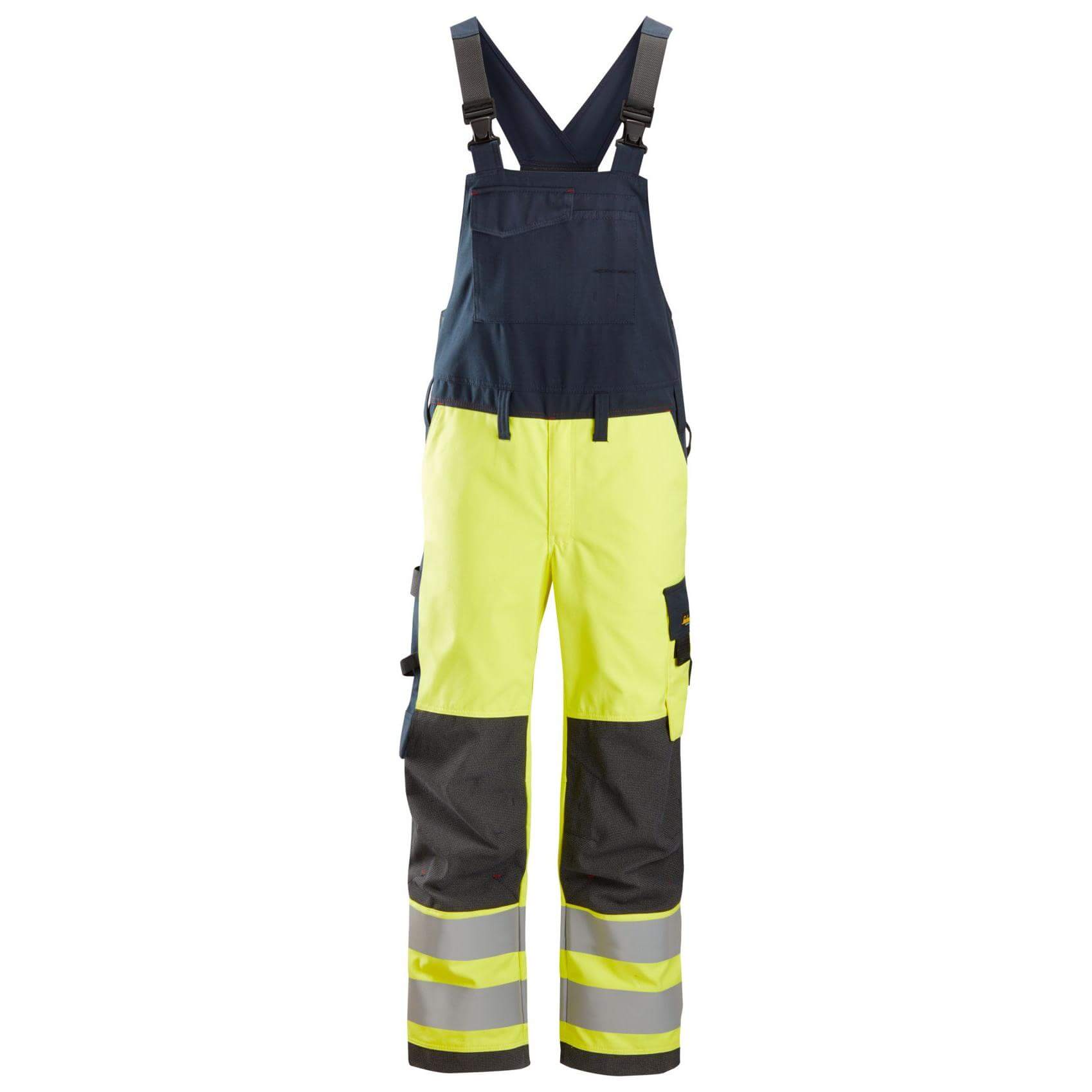 Snickers 6060 ProtecWork Hi Vis Bib and Brace trousers, Class 2